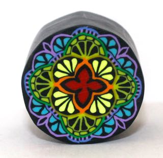 Polymer clay mandala cane | Polymer Clay Workshop