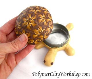 Polymer Clay Turtle Box Tutorial | Polymer Clay Workshop