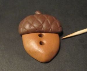 Polymer Clay Acorn Buttons | Polymer Clay Workshop